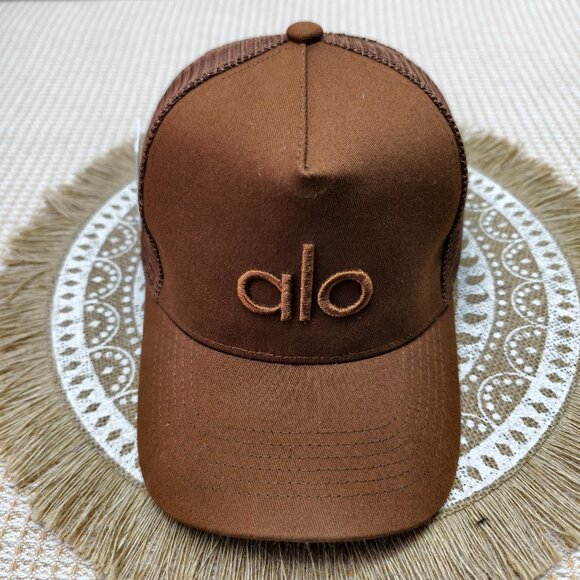 ALO Yoga | Accessories | Nwt Alo Yoga Brown District Trucker Hat | Poshmark